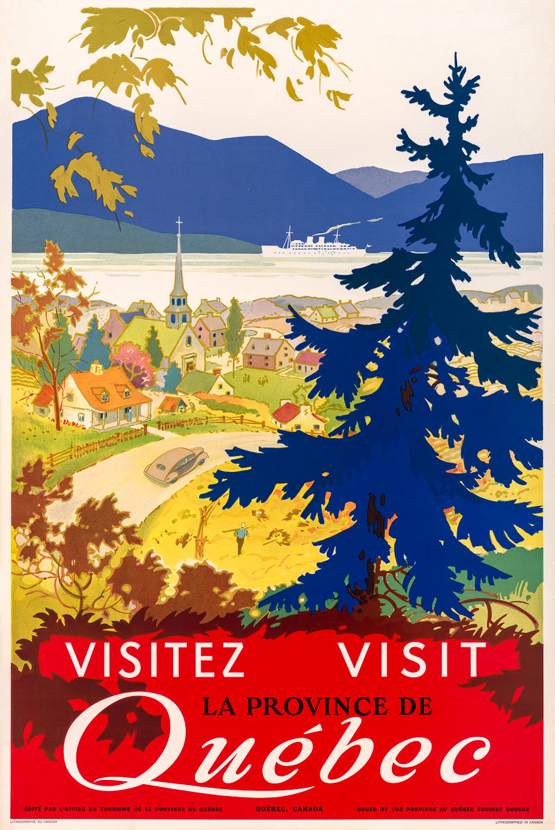 Visitez la Province de Québec – Vintagraph Art