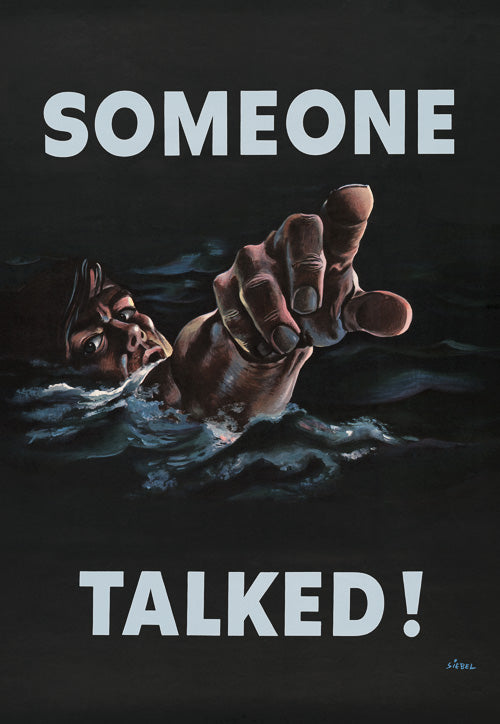 Someone Talked WWII Poster – Vintagraph Art